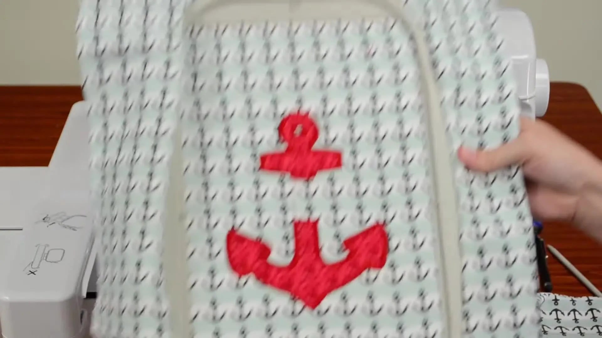 Machine Appliqué on a Towel (Baby Lock Flourish): The 3-Stitch Routine ...