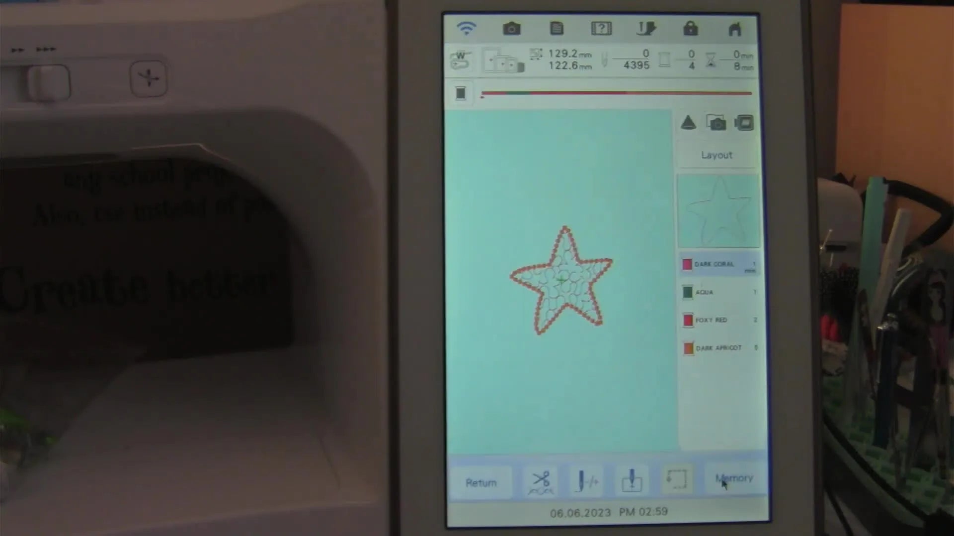 IQ Designer Appliqué on the Baby Lock Solaris: The Clean “Placement → ...