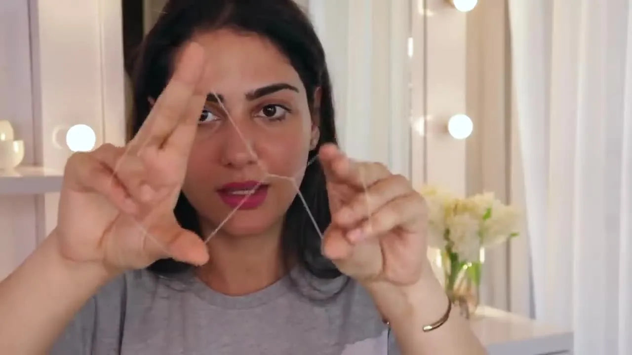 DIY Facial Hair Threading: Eyebrows & Upper Lip at Home – EmbroideryHooping