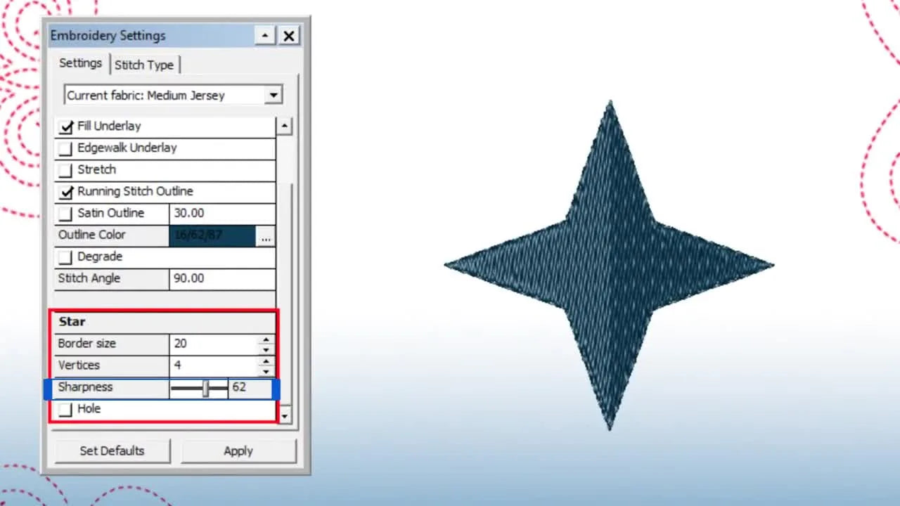 Digitizing Geometric Shapes in Singer PSW Deluxe Embroidery Software ...