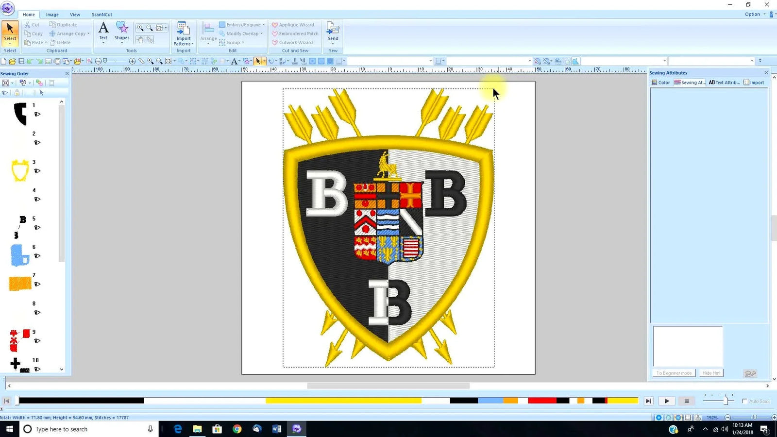 Stop T-Shirt Puckering in Brother PE-Design: Convert “Stitches” to Blo ...