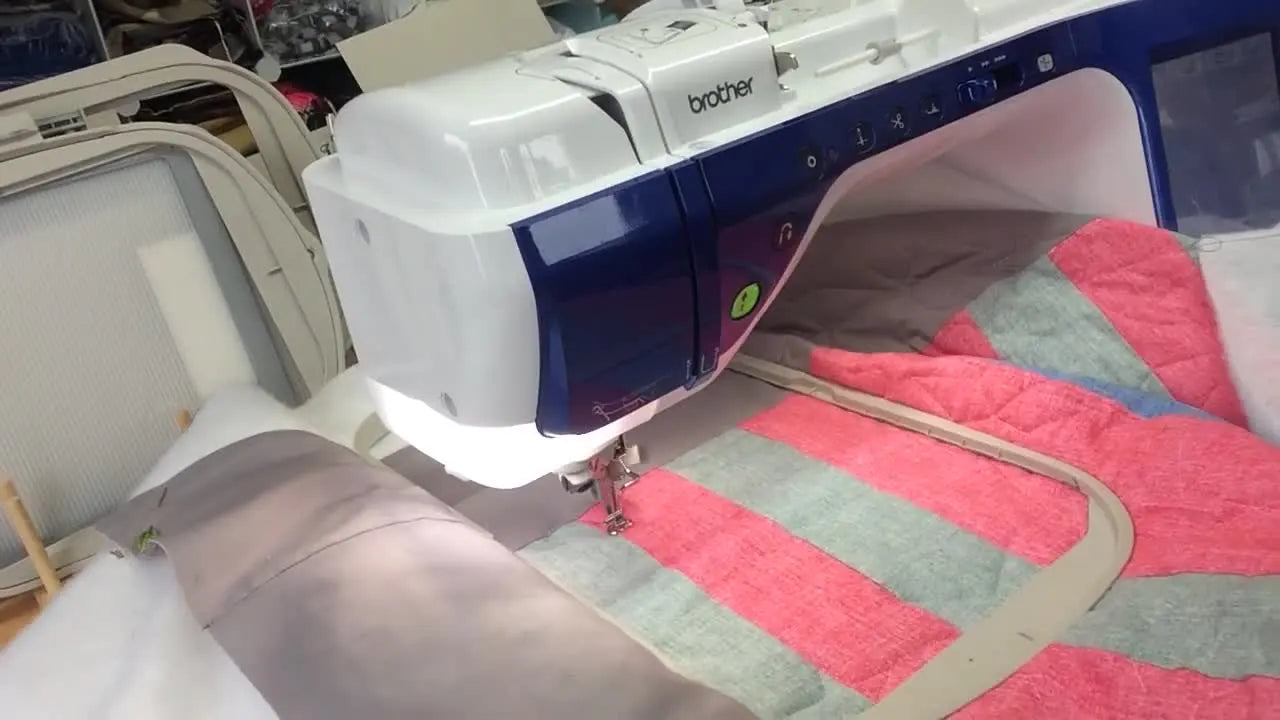 Edge-to-Edge Quilting on a Brother Embroidery Machine: The Magnetic Ho ...