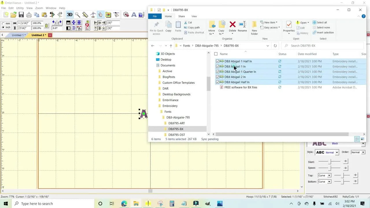 Stop Fighting “Alphabet Files”: Import BX Fonts into Embrilliance the ...