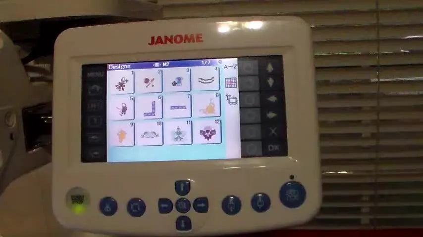 Janome MB-4 Basics: Loading Designs and Setting Colors (JEF vs DST ...