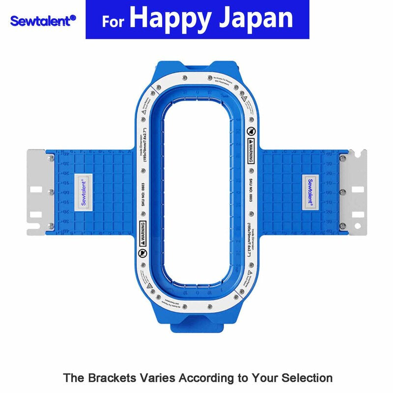 Magnetic Hoop 7.6"x2.7" | 195x70mm for Happy Japan Embroidery Machines ...