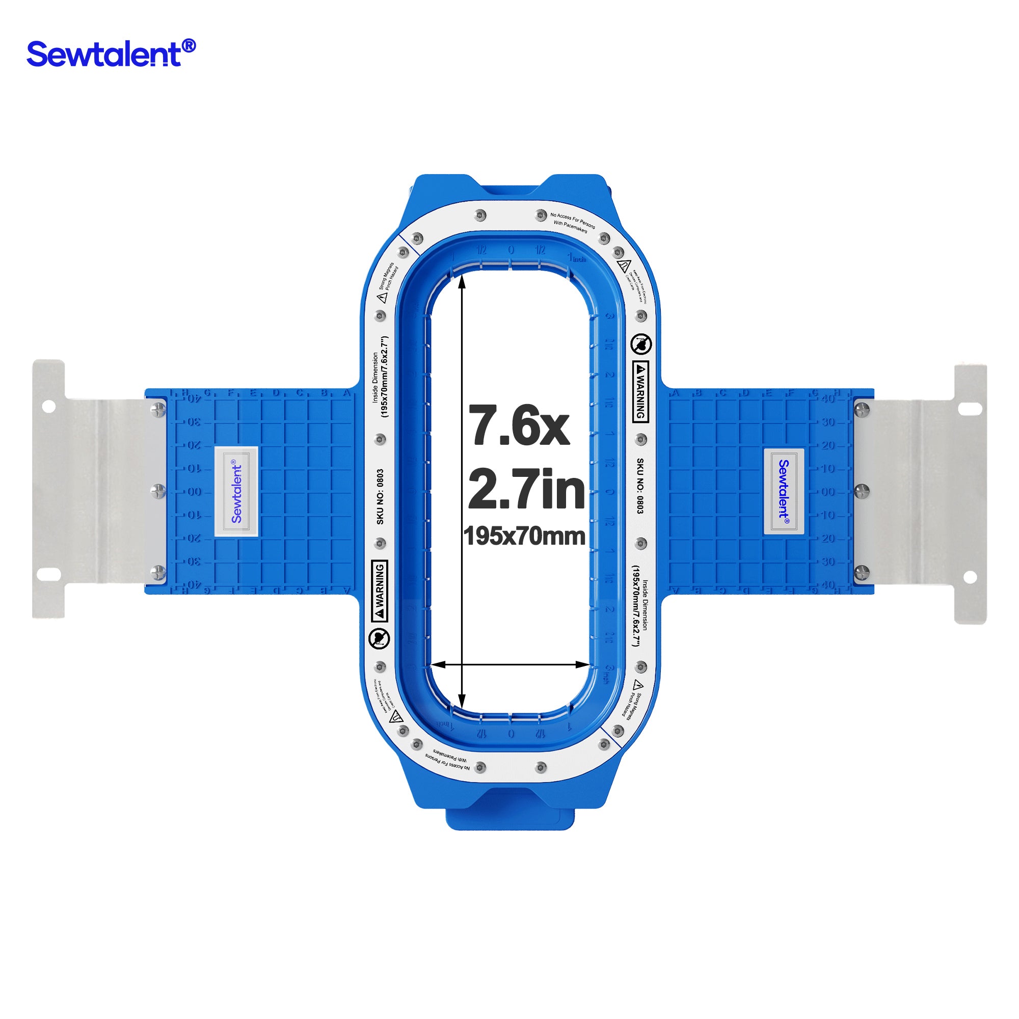 Sewtalent Magnetic Hoops 7.6″x2.7″ | 195x70mm for Barudan Embroidery M ...