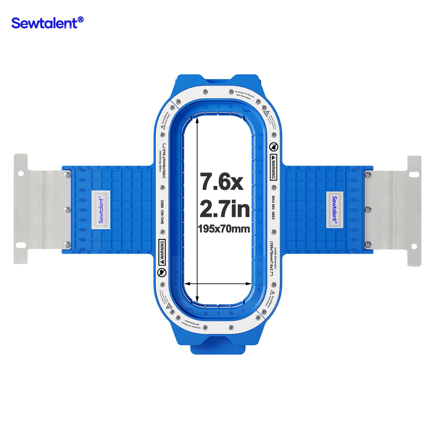 Sewtalent Magnetic Hoops 7.6″x2.7″ | 195x70mm for Barudan Embroidery M ...