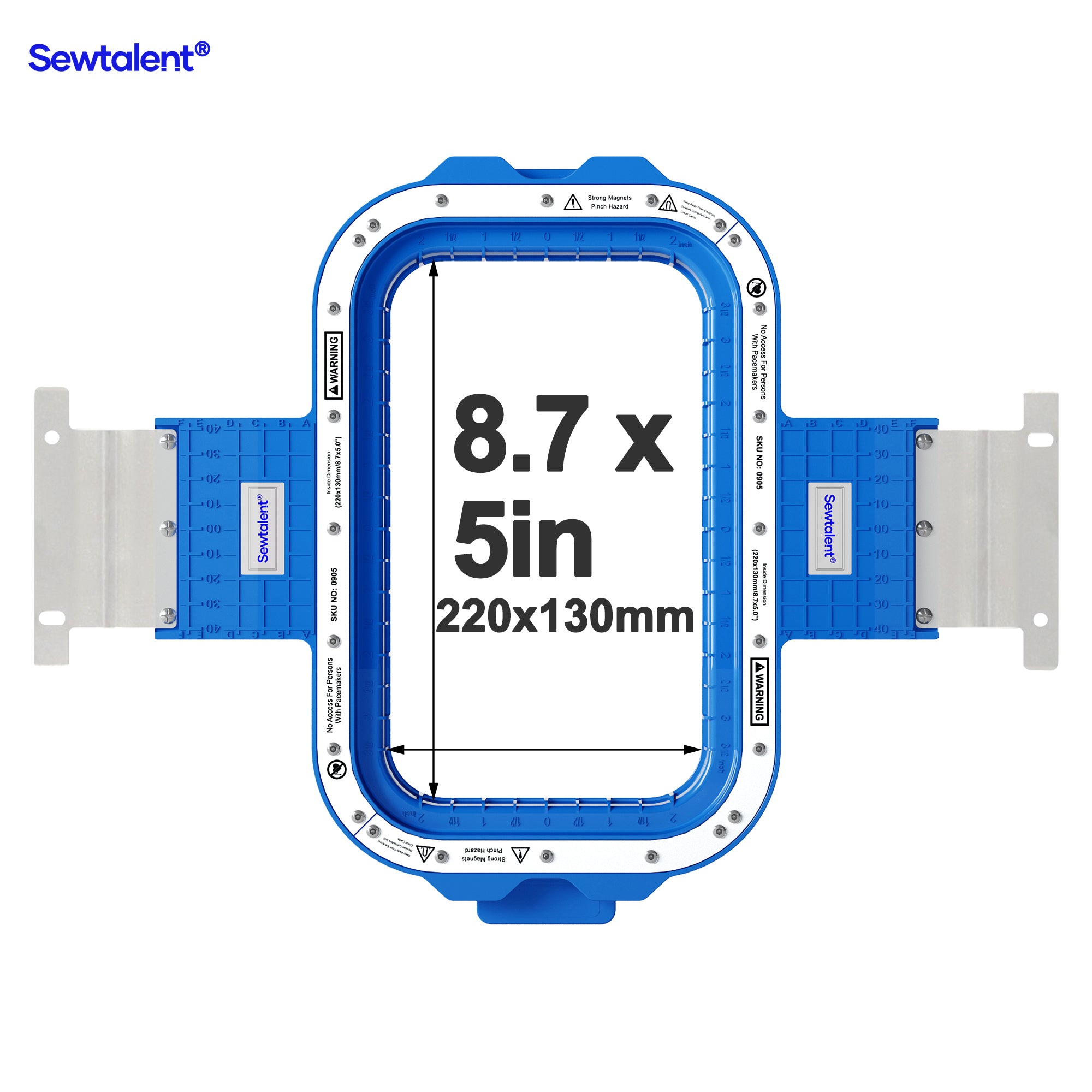 Sewtalent Magnetic Hoops 8.7″x5″ | 220x130mm for Barudan Embroidery Ma ...