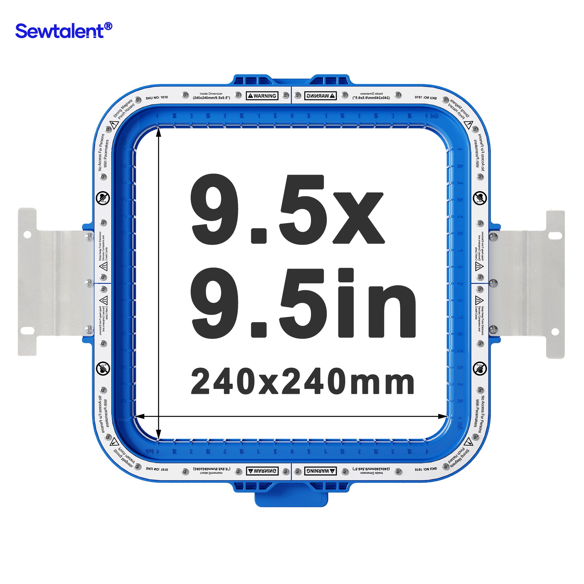 Sewtalent Magnetic Hoops 9.5″x9.5″ | 240x240mm for Barudan Embroidery ...
