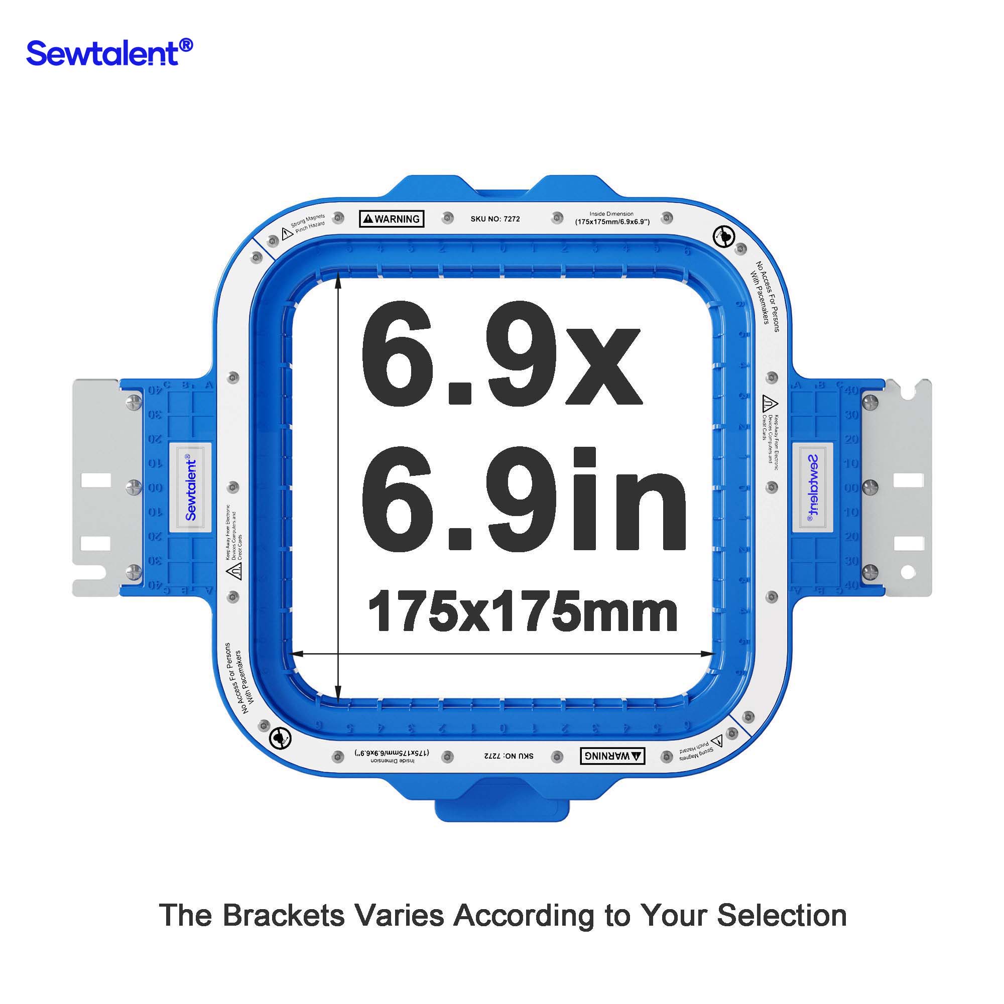Sewtalent Magnetic Hoop 6.9″x6.9″ | 175x175mm for Janome MB4/ MB-4S/ M ...